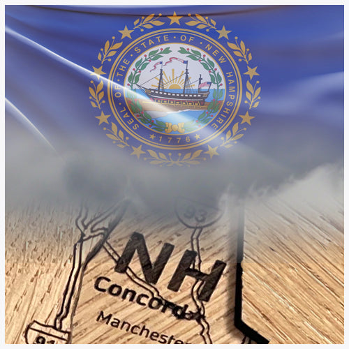 New Hampshire 3D Oak Map – Roots2Roads LLC